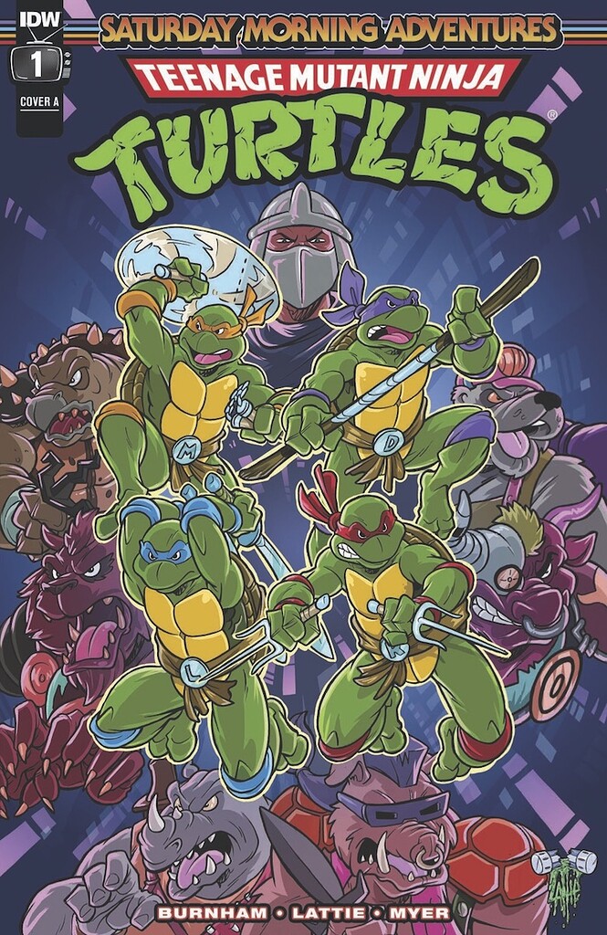 TMNT : SATURDAY MORNING ADVENTURES vol.1 & 2 (Erik Burnham / Tim Lattie ...