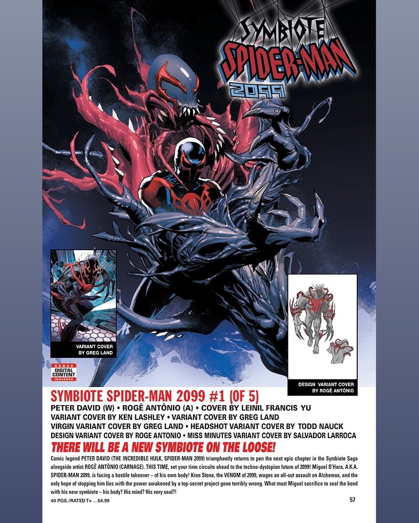 SYMBIOTE SPIDER-MAN 2099 #1-5 (Peter David / Roge Antonio) - Marvel ...