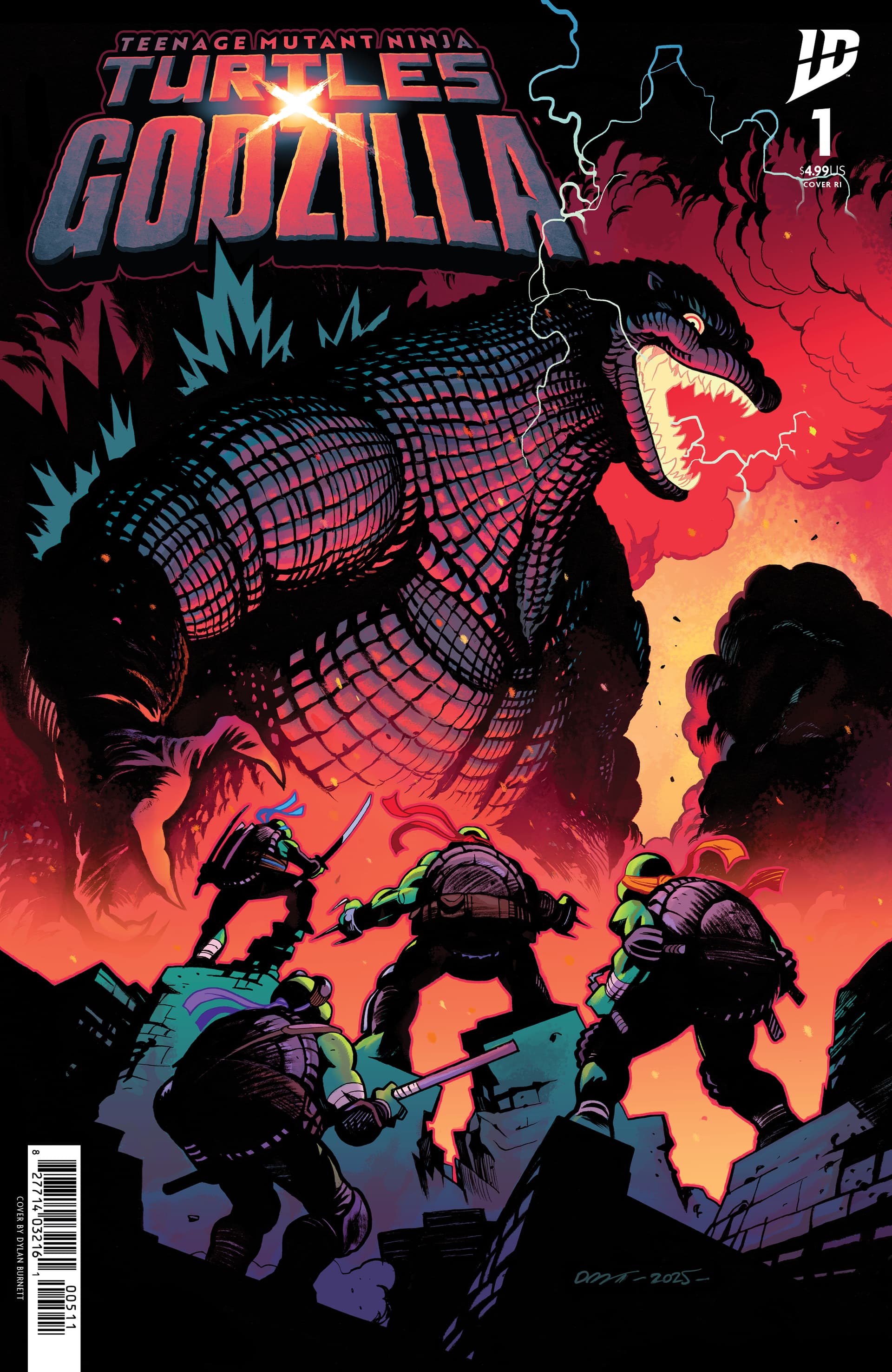 TEENAGE MUTANT NINJA TURTLES / GODZILLA #1-2 (Tim Seeley / Fero Pe ...