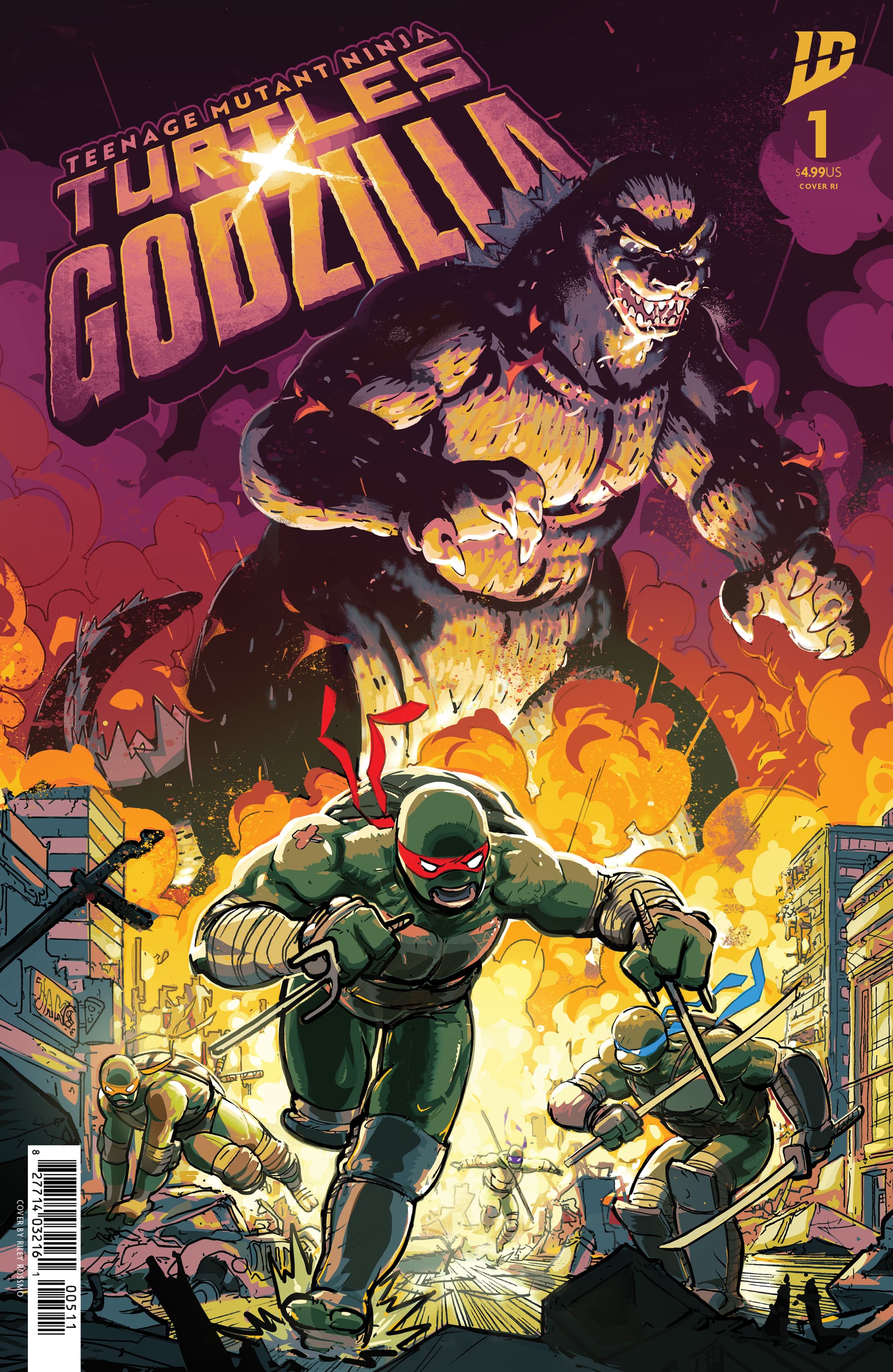 TEENAGE MUTANT NINJA TURTLES / GODZILLA #1-2 (Tim Seeley / Fero Pe ...